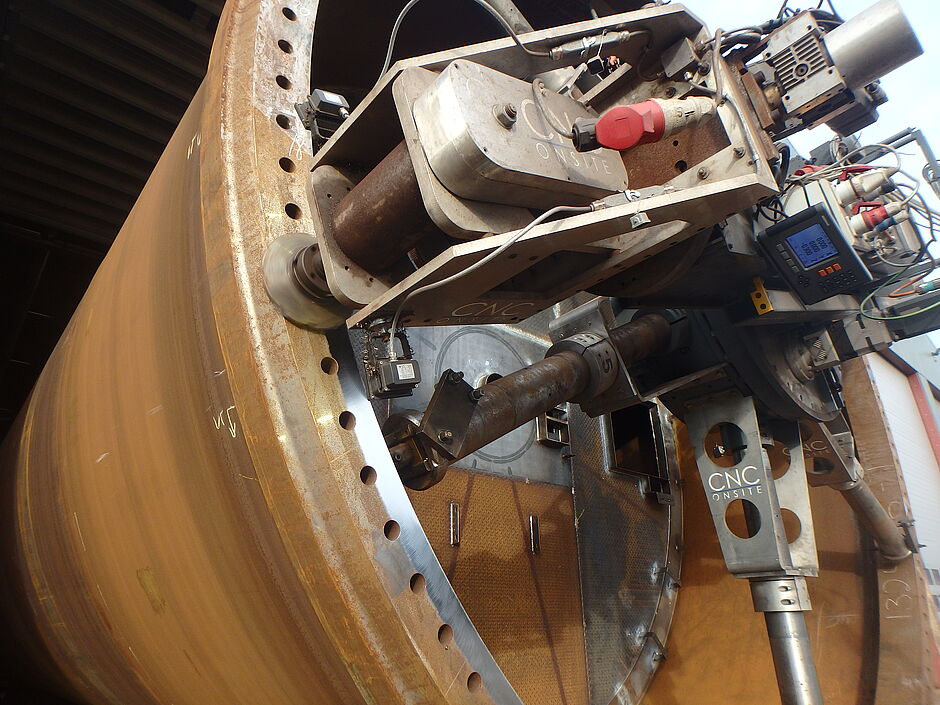 Open-flange-wind-turbine-milling-cnc-onsite-precision - Mollerint.dk